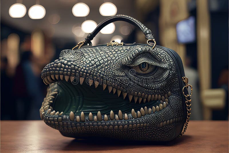 Crocodile Shape Luxury Bag Illustration Generative Ai Stock ...
