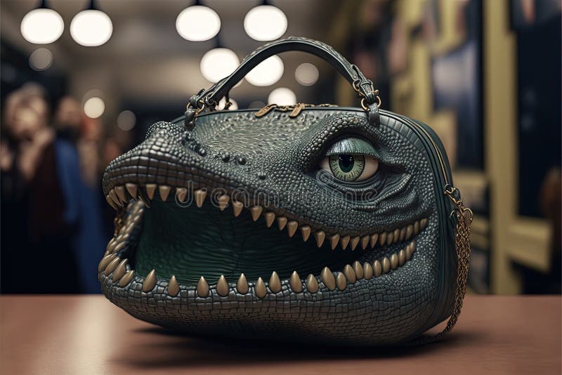 Crocodile Shape Luxury Bag Illustration Generative Ai Stock ...
