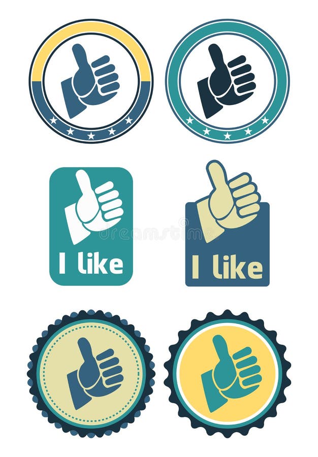 Facebook Like Stamps editorial stock photo. Illustration of community ...