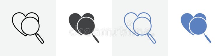 Like Search Icon Vector Set Use for Web Ui or App Stock Vector ...