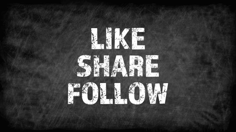 Share, Follow, Like, Subscribe Hashtag Brush Pen Lettering Calligraphy ...