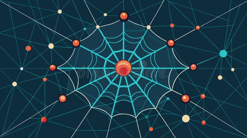 Like a Shimmering Spiders Web the Hexabyte Connections Reach Far and ...