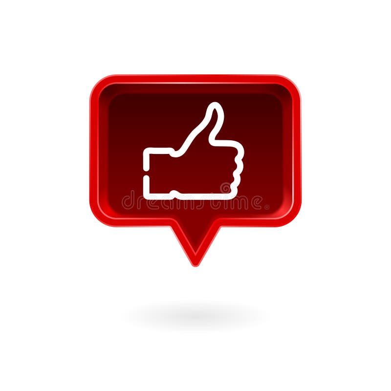 Like social media symbol stock vector. Illustration of network - 211605863