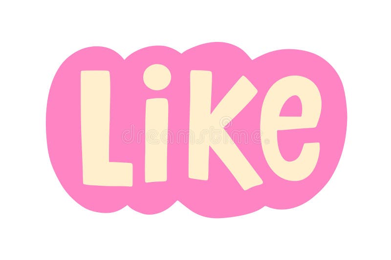 Like Speech Bubble. Social Media, Blog Sticker Stock Vector ...