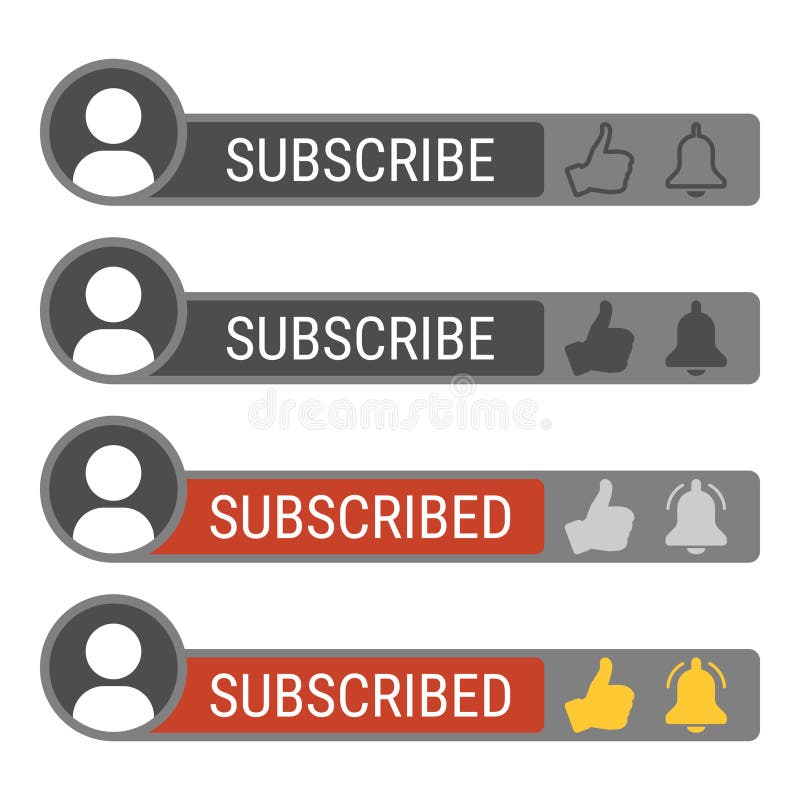 Like, Subscribe and Hit the Bell Buttons for Social Media, UI and Web ...