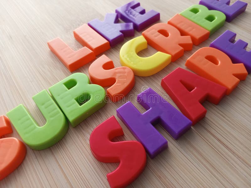 Subscribe Colorful Neon Sign Cyberpunk Style Stock Photo - Image of ...