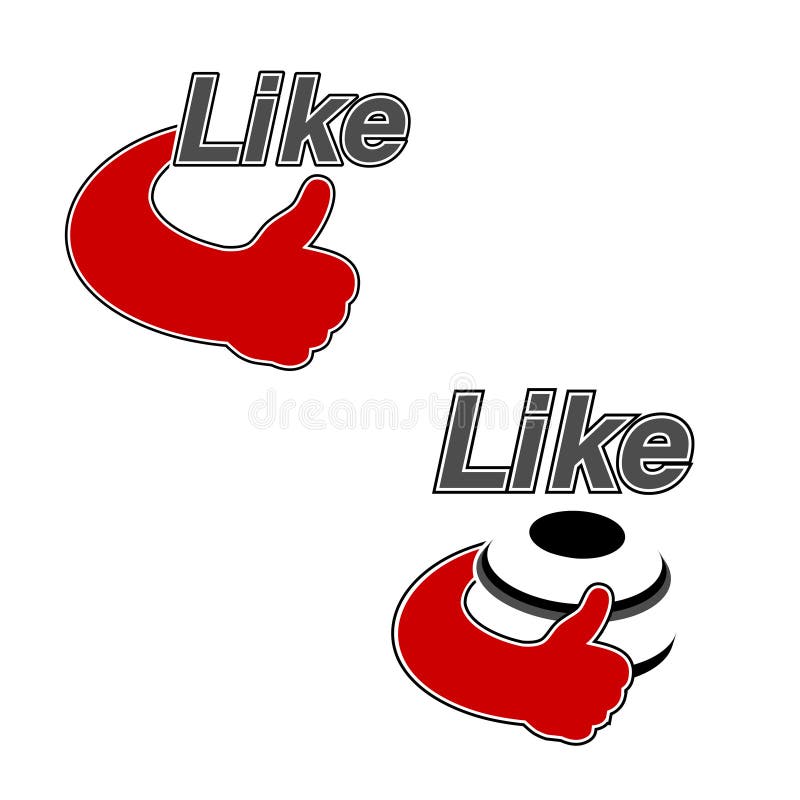 Like symbol - hand gesture stock vector. Illustration of icon - 34364617