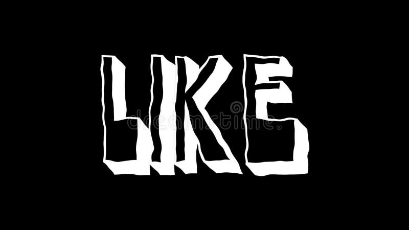 Like Text Hand Drawn Animation Stock Footage - Video of business ...