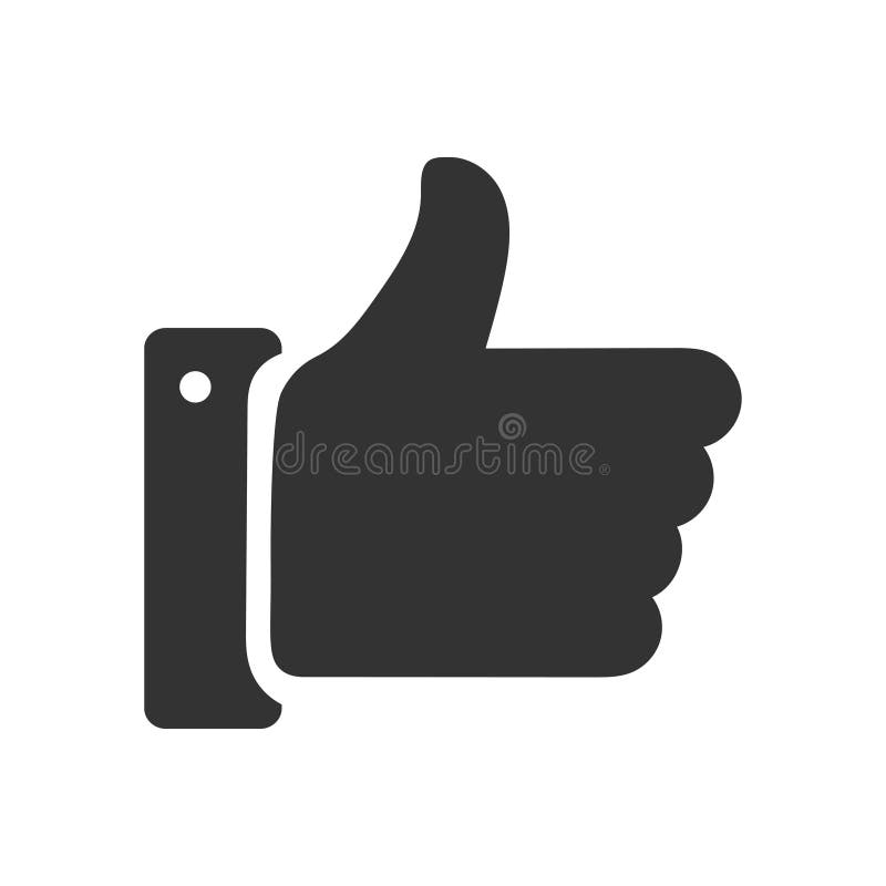 Like, thumb up icon stock vector. Illustration of approval - 227964705