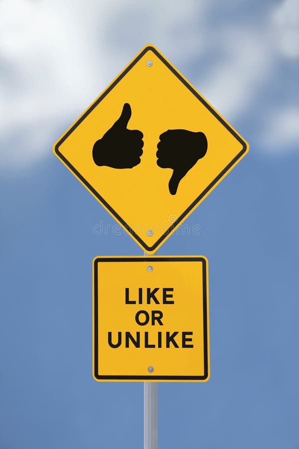 Like Not Unlike stock image. Image of accept, approval - 30413381