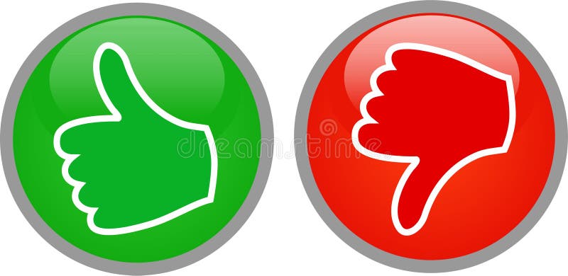 Like and unlike stock illustration. Image of unlike, down - 43913793