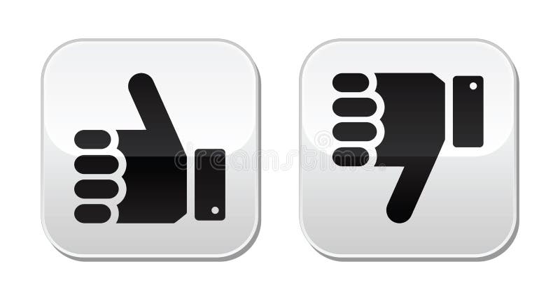 Like it Unlike buttons stock illustration. Illustration of approve ...