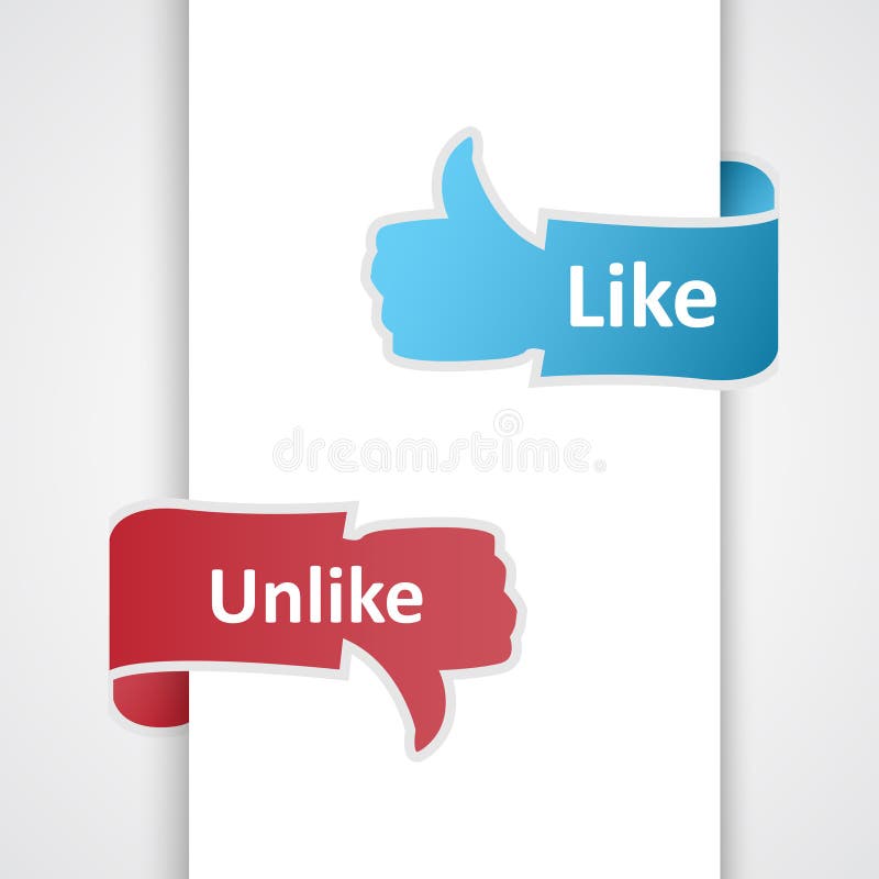 Like and unlike icons. stock vector. Illustration of abstract - 26365446