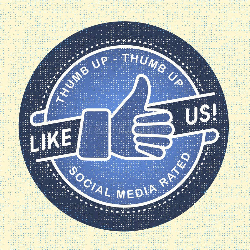 Like Us Icon, Illustration Icon Social Networks Stock Illustration ...