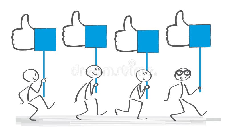 Like us - Stick figures stock illustration. Illustration of mouth ...