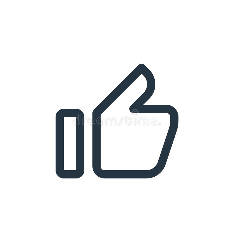 Like Vector Icon Isolated on White Background. Outline, Thin Line Like ...