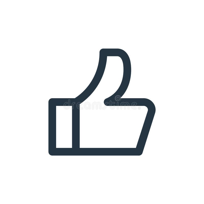 Like Vector Icon Isolated on White Background. Outline, Thin Line Like ...