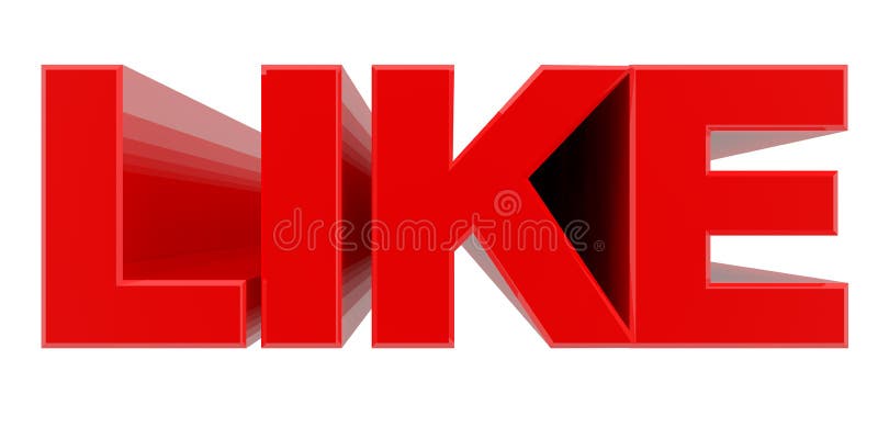 Like Word Written With Calligraphy With Transparent Plastic Ball Pen On ...