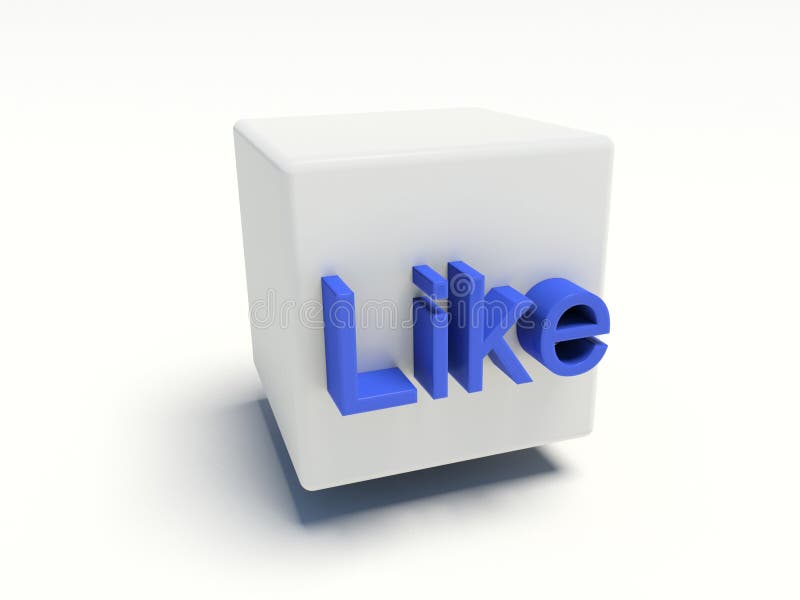 Social Network Concept: Blue Like Button Editorial Image - Illustration ...