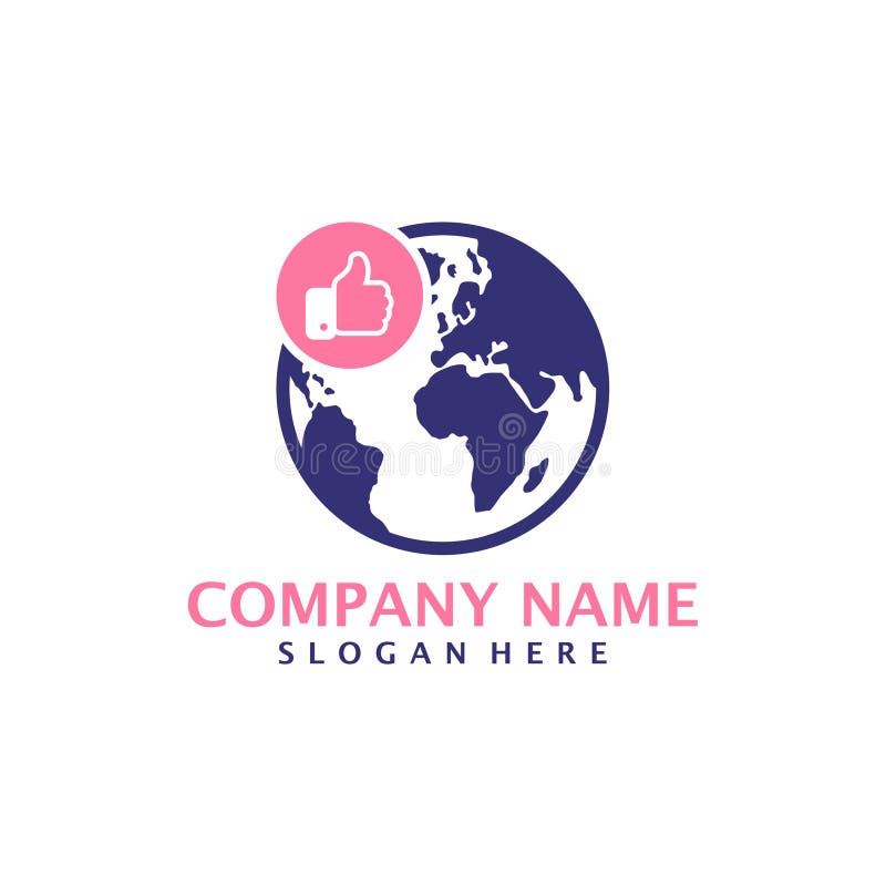 Like World Logo Design Vector. Good World Logo Design Template Concept ...