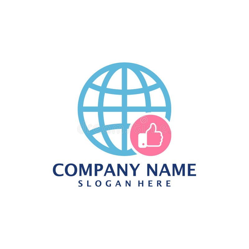 Like World Logo Design Vector. Good World Logo Design Template Concept ...