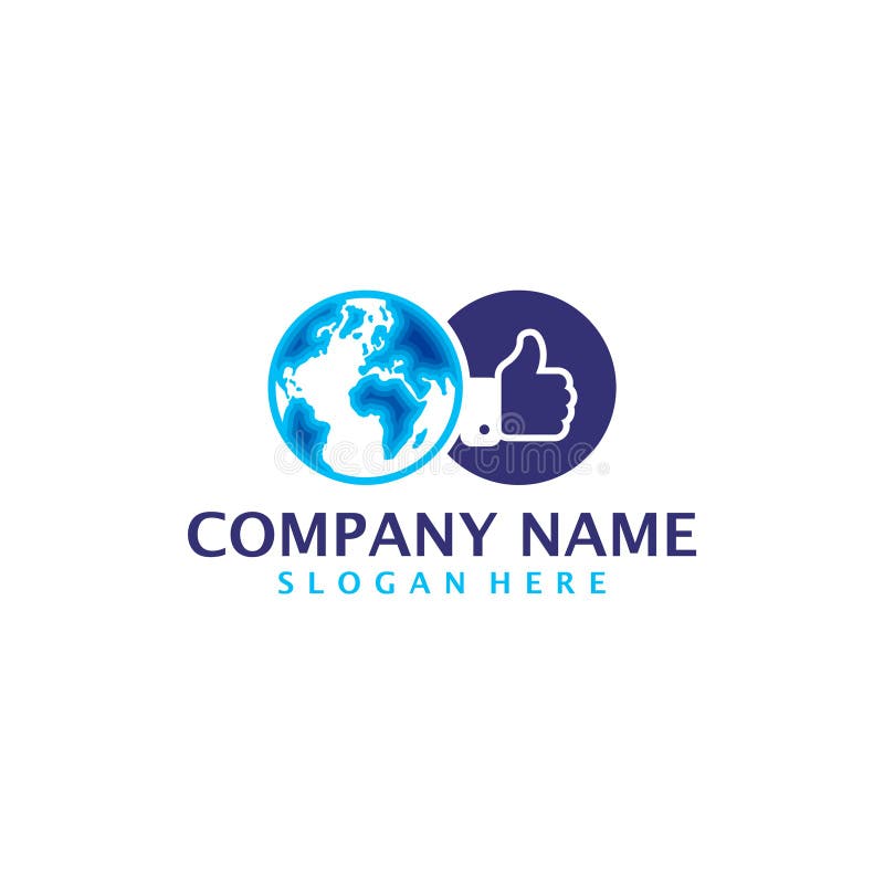 Like World Logo Design Vector. Good World Logo Design Template Concept ...