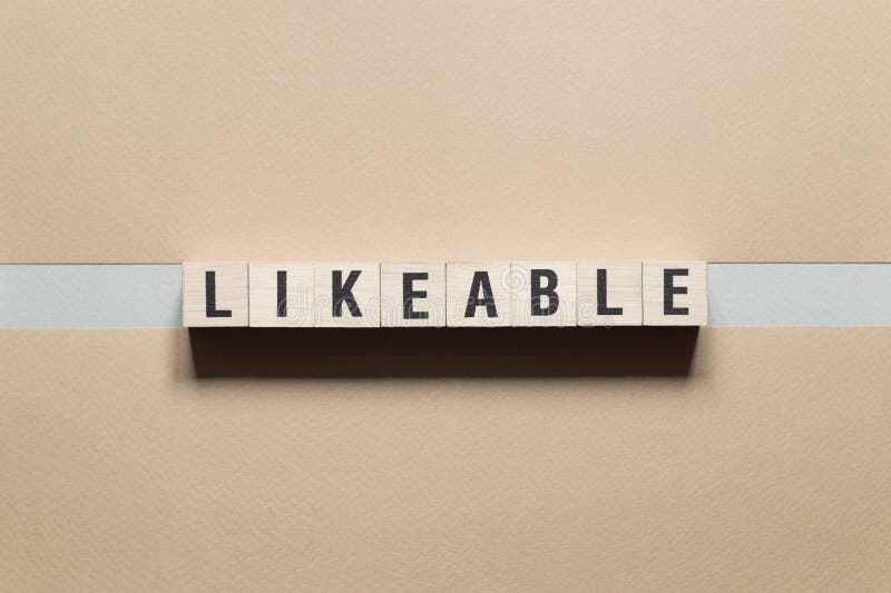 Likeable Word Concept on Cubes Stock Image - Image of husband, casual ...