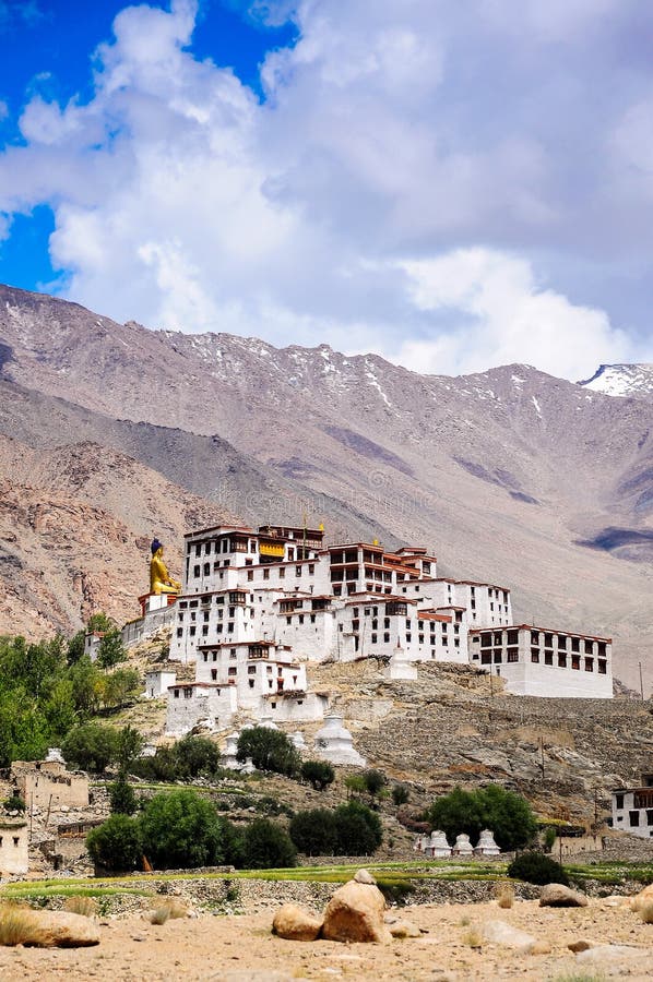 Likir Monastery, Ladakh, India Stock Photo - Image of blue, buddhist ...