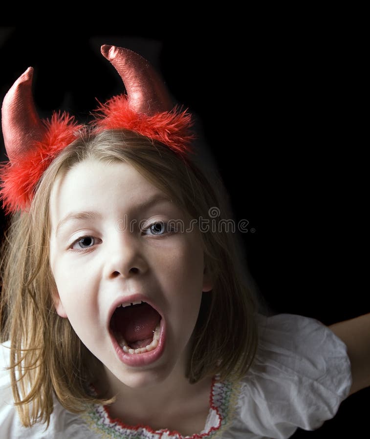 Dog dressed up as a devil stock image. Image of devil - 9928301