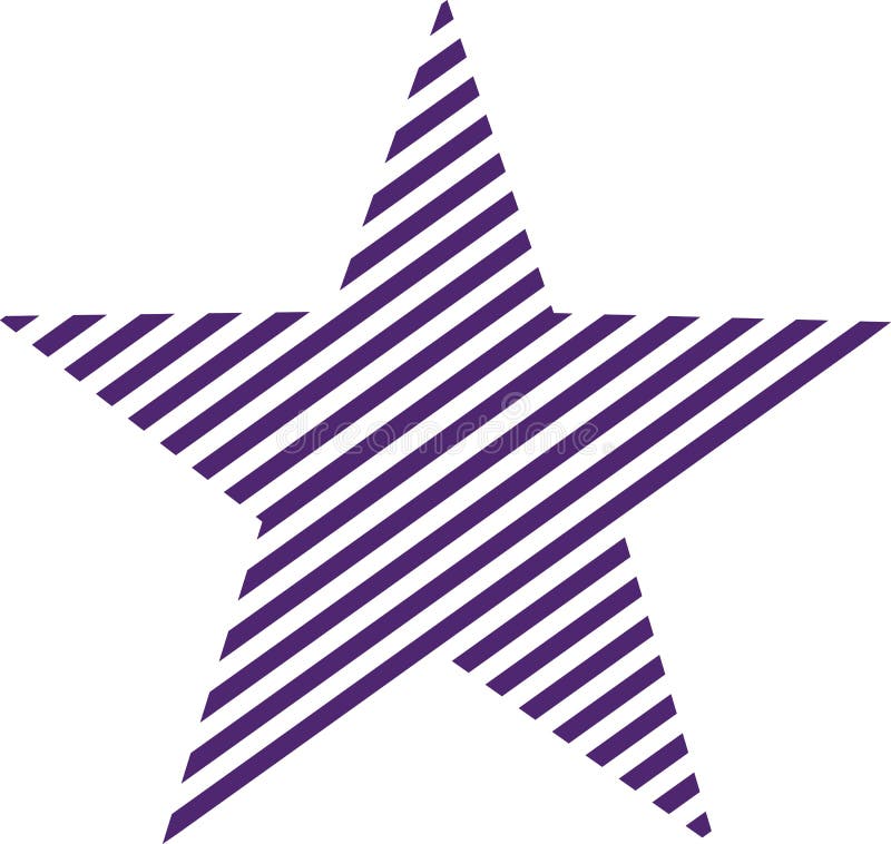 Estrella Roja Rayada Entre Los Anillos Del Color De Estrella, Modelo ...