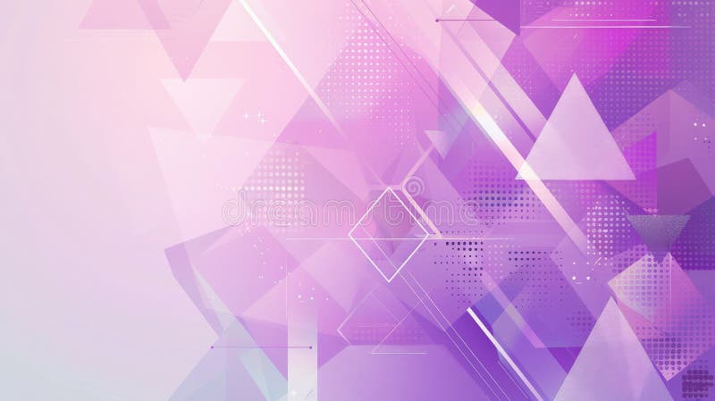 A Lilac Abstract Background with Geometric Shapes, Including Triangles ...