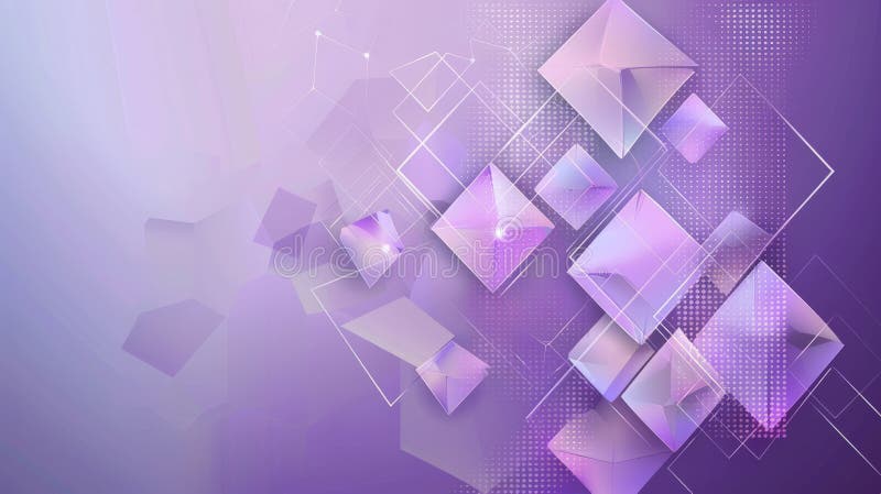 A Lilac Abstract Background with Geometric Shapes, Including Triangles ...