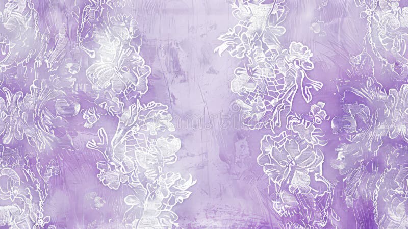 A Lilac Abstract Background with a Lace Overlay, Featuring Delicate ...