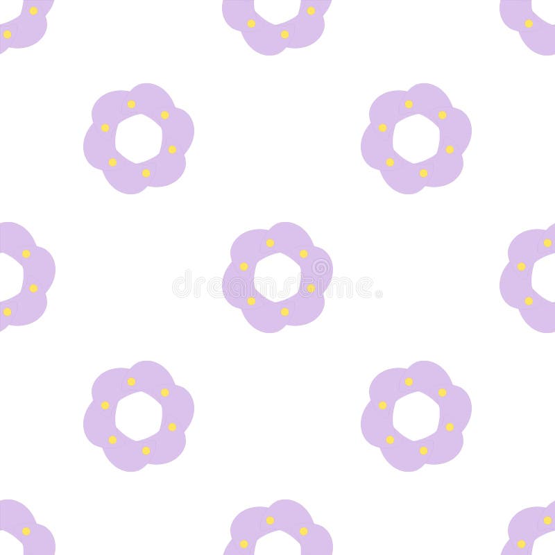 Lilac Abstract Circle Pattern Seamless Vector Stock Vector ...