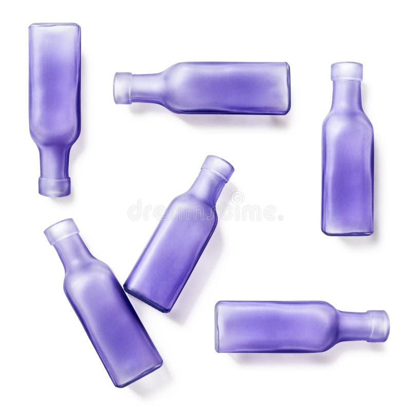 Lilac bottles collection stock image. Image of abstract - 80077959