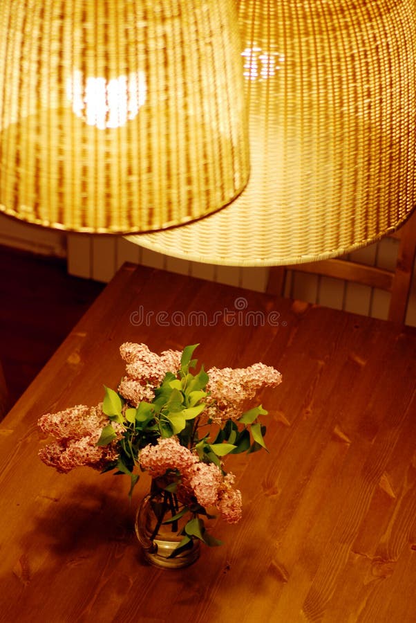 Lilac bouquet on table stock image. Image of shades, interior - 5307233