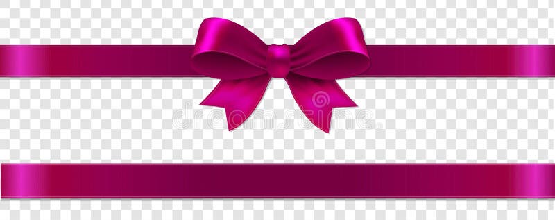 Lilac Bow Isolated Transparent Background Stock Vector - Illustration ...