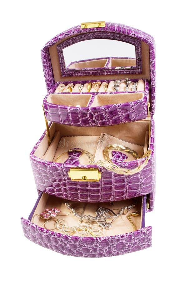 Lilac Box With Jewelry Picture. Image: 18103009
