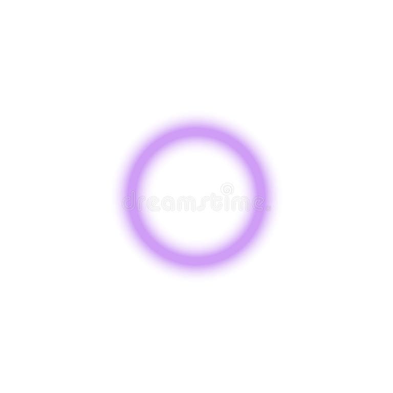 Lilac Circle Frame Gradient Blurred Element, Soft Ring, Hole Vector Icon, Y2K Outline Linear ...