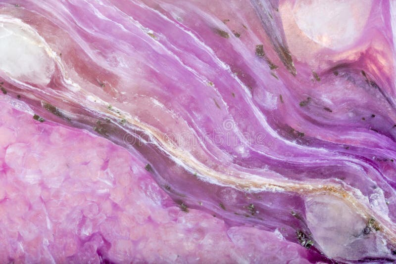 Lilac Color Charoite Stone Structure Stock Image - Image of charoite ...