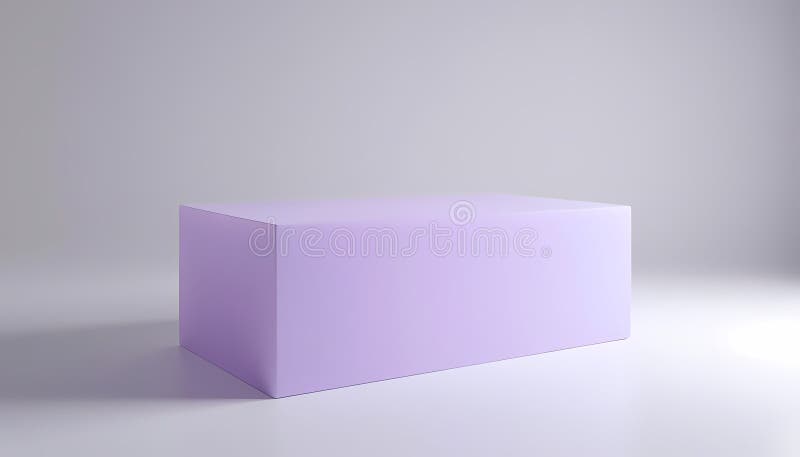 Lilac Cube Display Stand stock illustration. Illustration of platform ...