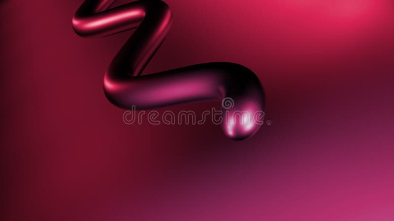 The Lilac Curved Pipe is Painted Silver, Technology. Design. Metal 3d ...