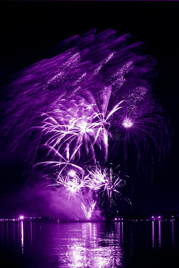 Firework in a night sky stock image. Image of colorful - 31616731