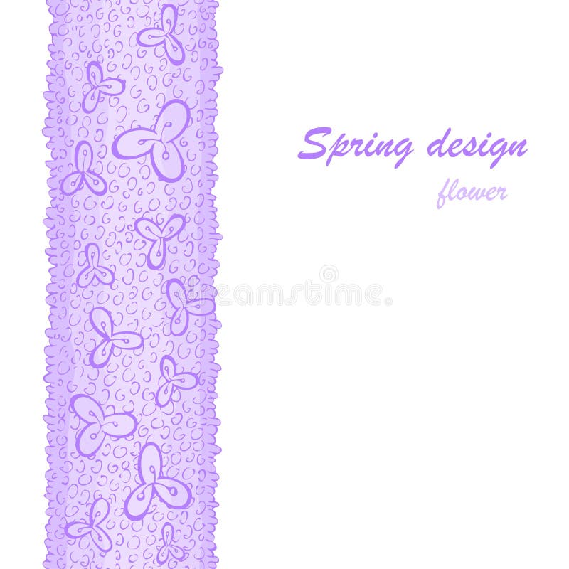 Lilac flower border stock vector. Illustration of cute - 23288512