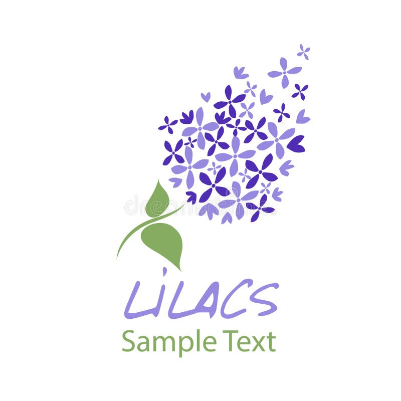 Lilac Text Inside Different Shapes Stock Vector - Illustration of ...
