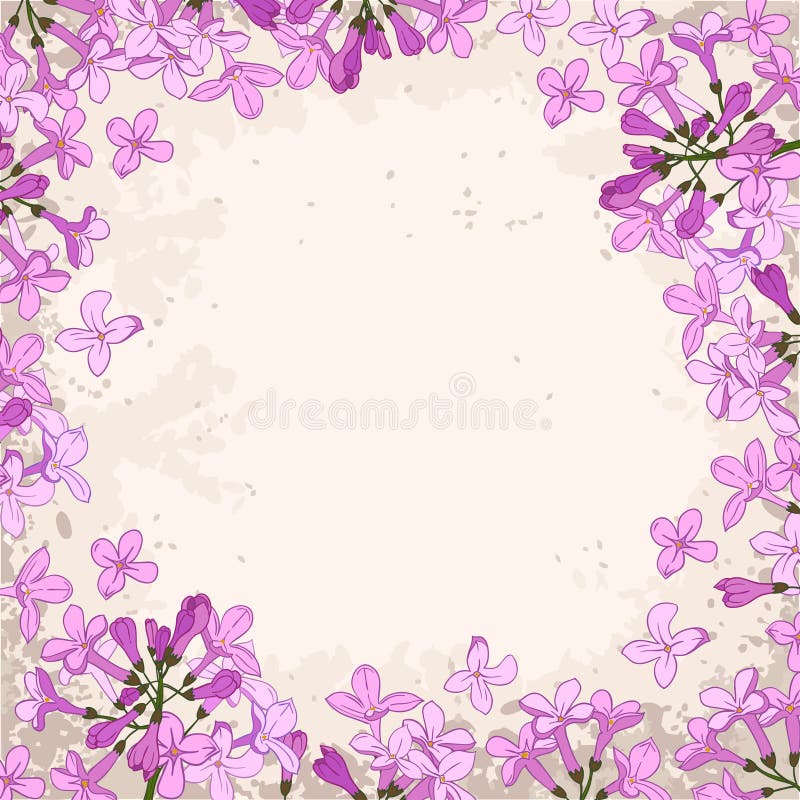 Lilac frame stock illustration. Illustration of beautiful - 31570757