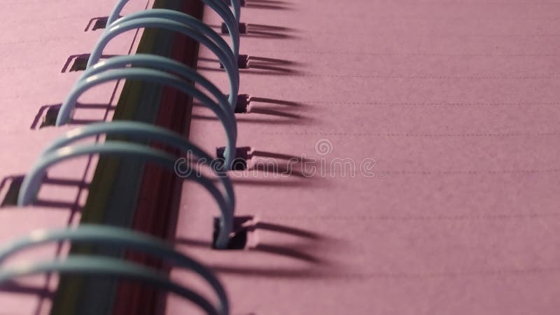 Lilac Sheets from a Spring-loaded Notebook Stock Photo - Image of ...