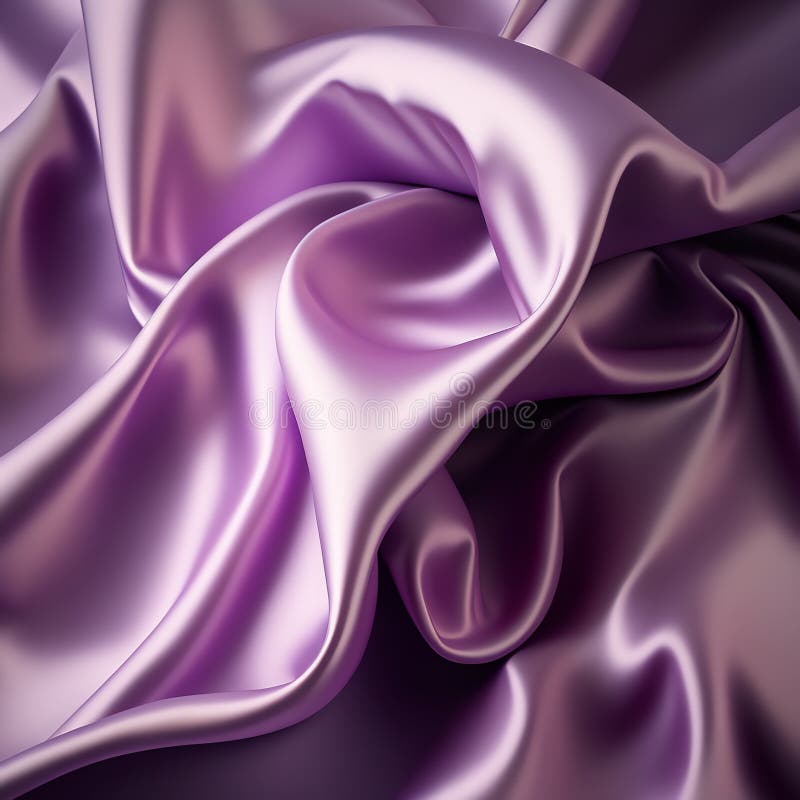 Lilac Silk Fabric Background. AI Generated Stock Illustration ...