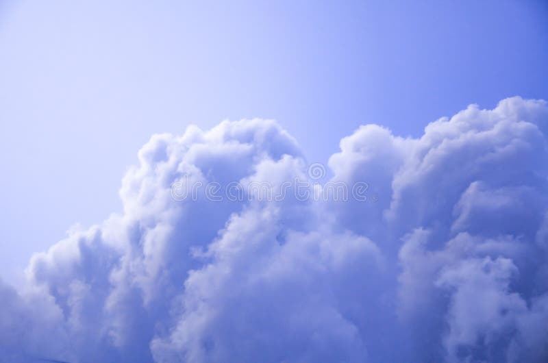 Lilac Sky Background with Cumulus Cloud Stock Photo - Image of heaven ...