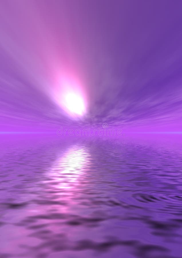 Lilac sunset background stock illustration. Illustration of composition ...